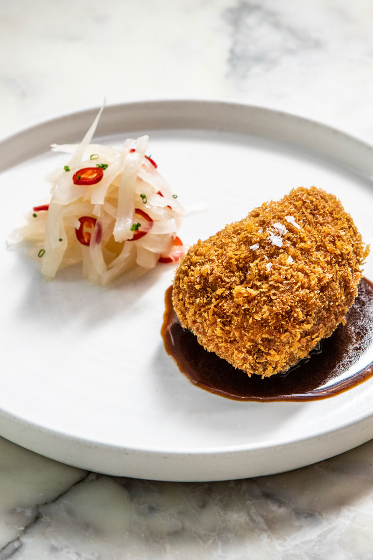 Crispy Pig Cheek, Pickled Fennel and Chilli Recipe - Great British Chefs