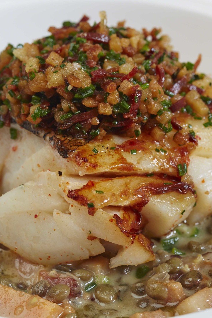 Cod with Lentils Recipe - Great British Chefs
