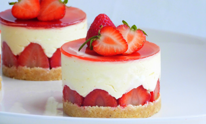 Strawberry and Elderflower Fraisiers Recipe - Great British Chefs