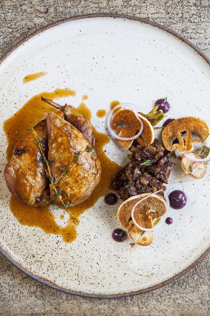 Partridge with Bacon Jam, Madeira and Mushrooms Recipe - Great British ...