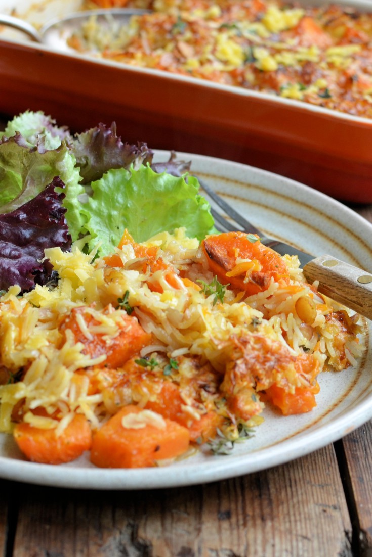 Easy Rice Bake Recipe With Cheese and Pumpkin - Great British Chefs