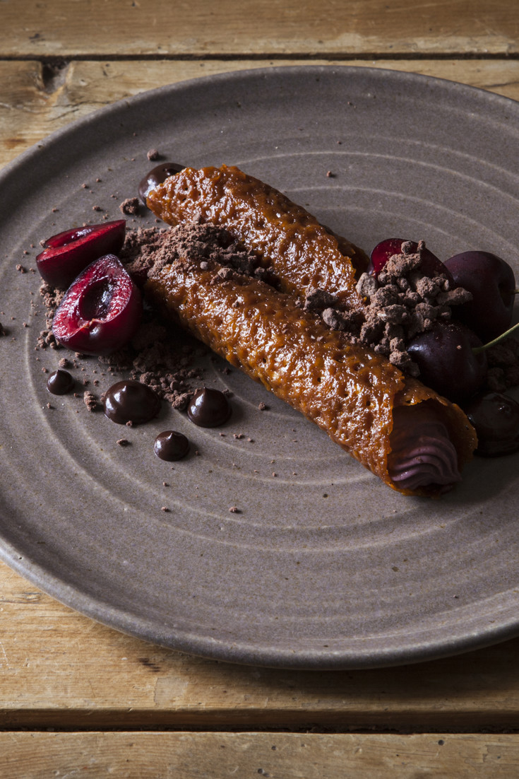 Kirsch Brandy Snaps Recipe - Great British Chefs