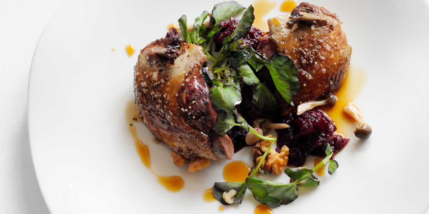 Wood Pigeon Salad Recipe, Beetroot Compote - Great British Chefs