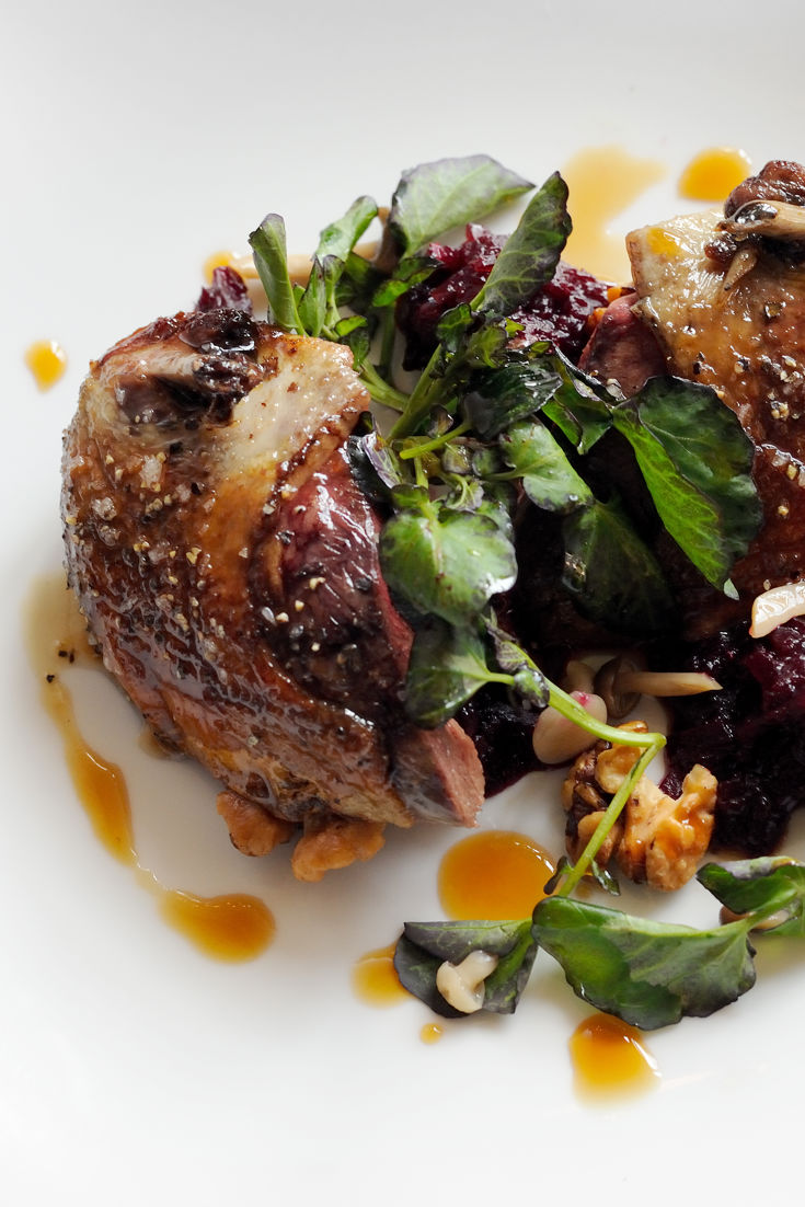Wood Pigeon Salad Recipe, Beetroot Compote - Great British Chefs