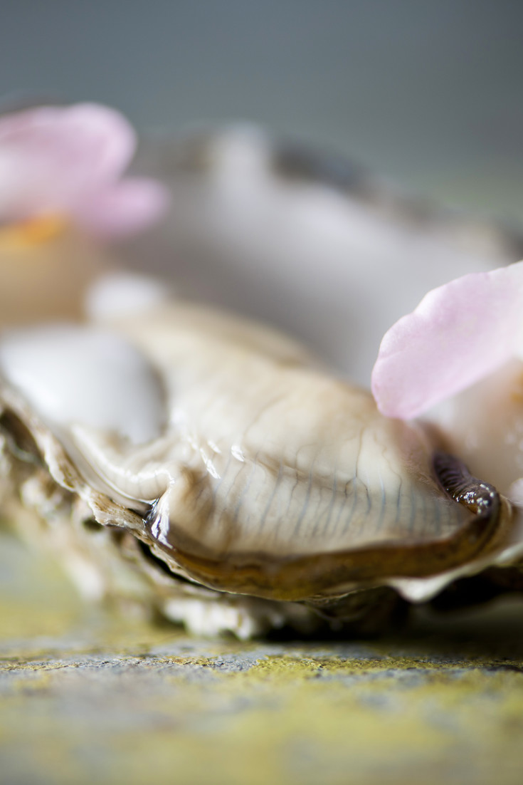 Oyster Canapé Recipe with Coconut and Lychee - Great British Chefs