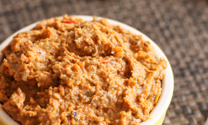 Roasted vegetable chickpea pâté recipe - Great British Chefs