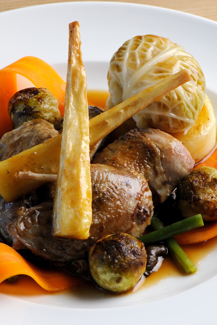 Partridge, Vegetables & Tarragon Jus Recipe - Great British Chefs