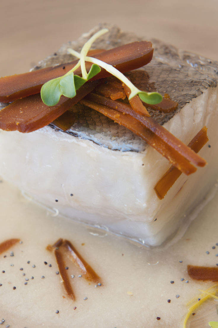 Confit Cod Recipe with Onion Sauce - Great Italian Chefs