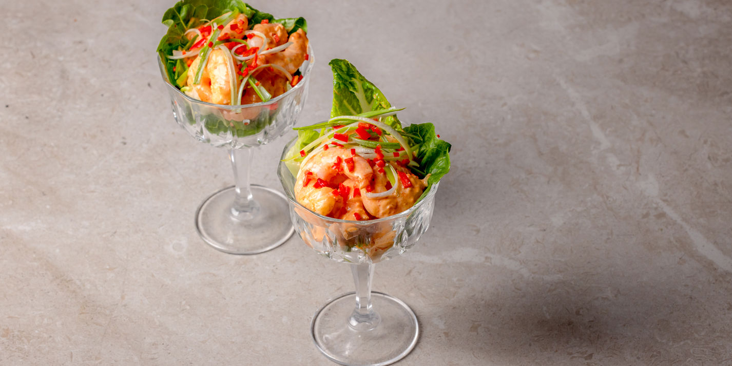 Fiery Chilli Pesto Prawn Cocktail Recipe - Great British Chefs