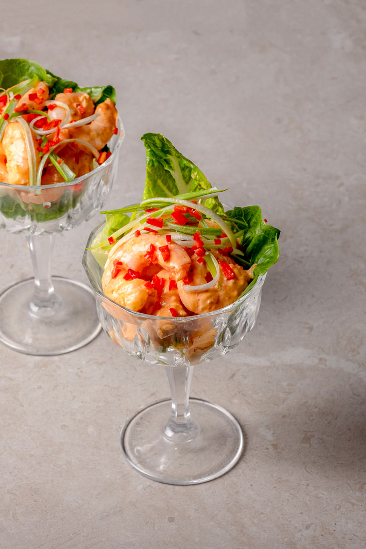 Fiery Chilli Pesto Prawn Cocktail Recipe - Great British Chefs