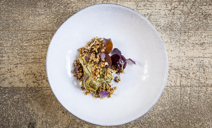 Wood Pigeon with Baby Gem, Mooli, Port and Granola Recipe - Great ...