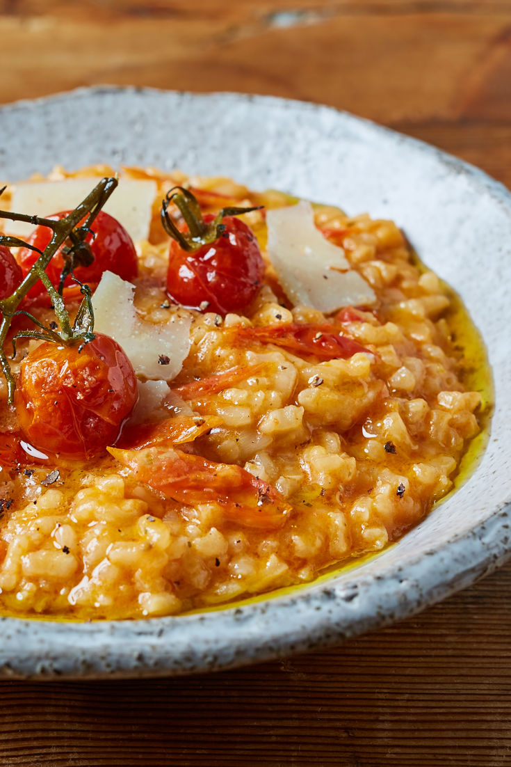 Confit Piccolo Cherry Tomato and Pecorino Risotto Recipe - Great ...