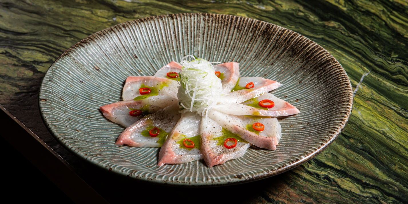 New-Style Yellowtail Sashimi Recipe - Great British Chefs