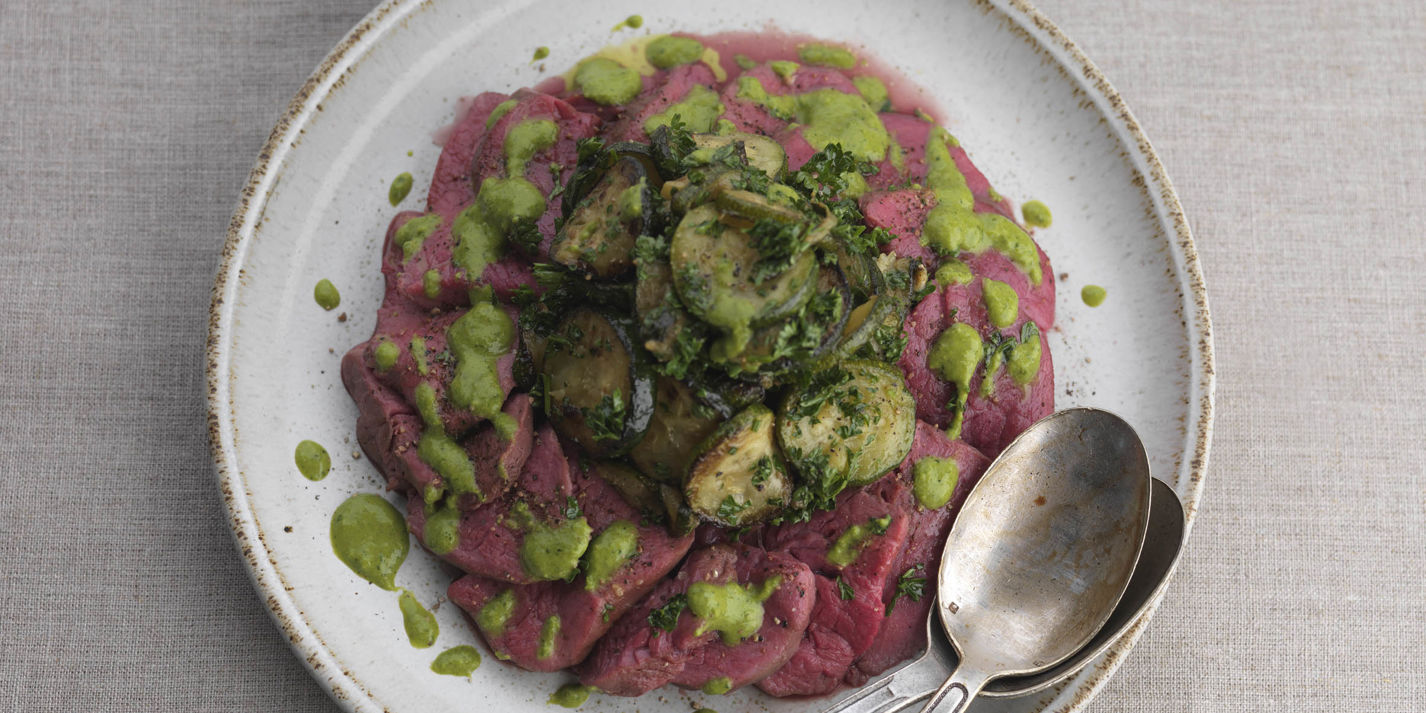 Poached Beef Fillet Recipe With Salsa Verde - Great British Chefs