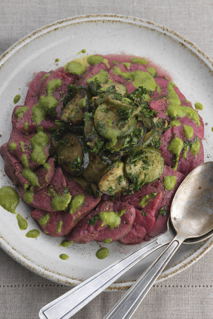Poached Beef Fillet Recipe With Salsa Verde - Great British Chefs