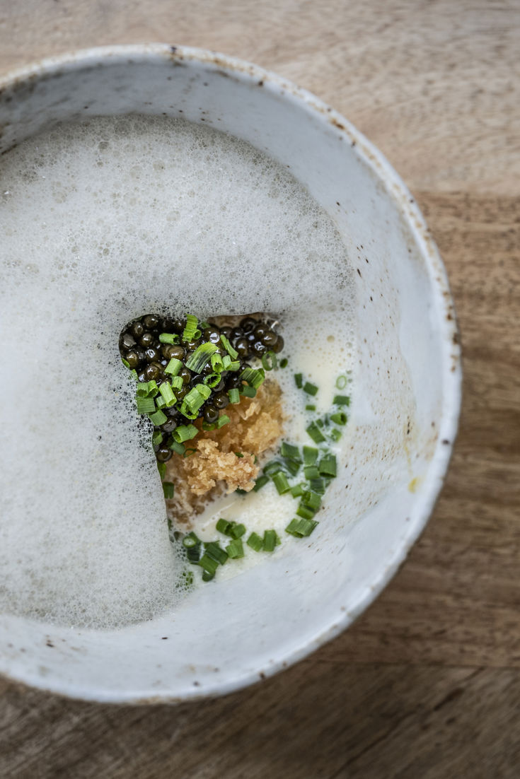 Seaweed Custard, Crispy Mussels and Imperial Caviar Recipe - Great ...