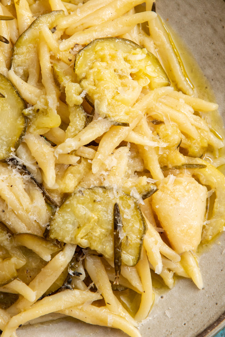 Brown Butter and Confit Courgette Trofie Recipe - Great British Chefs
