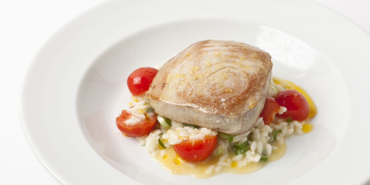 Roast Tomato and Spring Onion Risotto Recipe - Great British Chefs