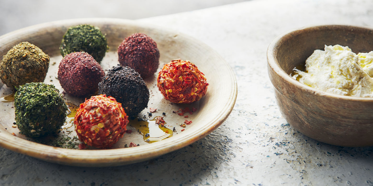 Labneh Balls Recipe - Great British Chefs