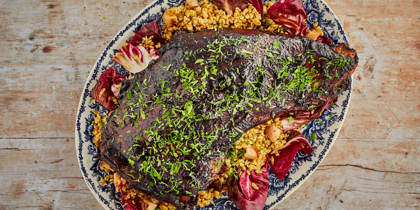 Balsamic-Glazed Hogget Recipe - Great British Chefs