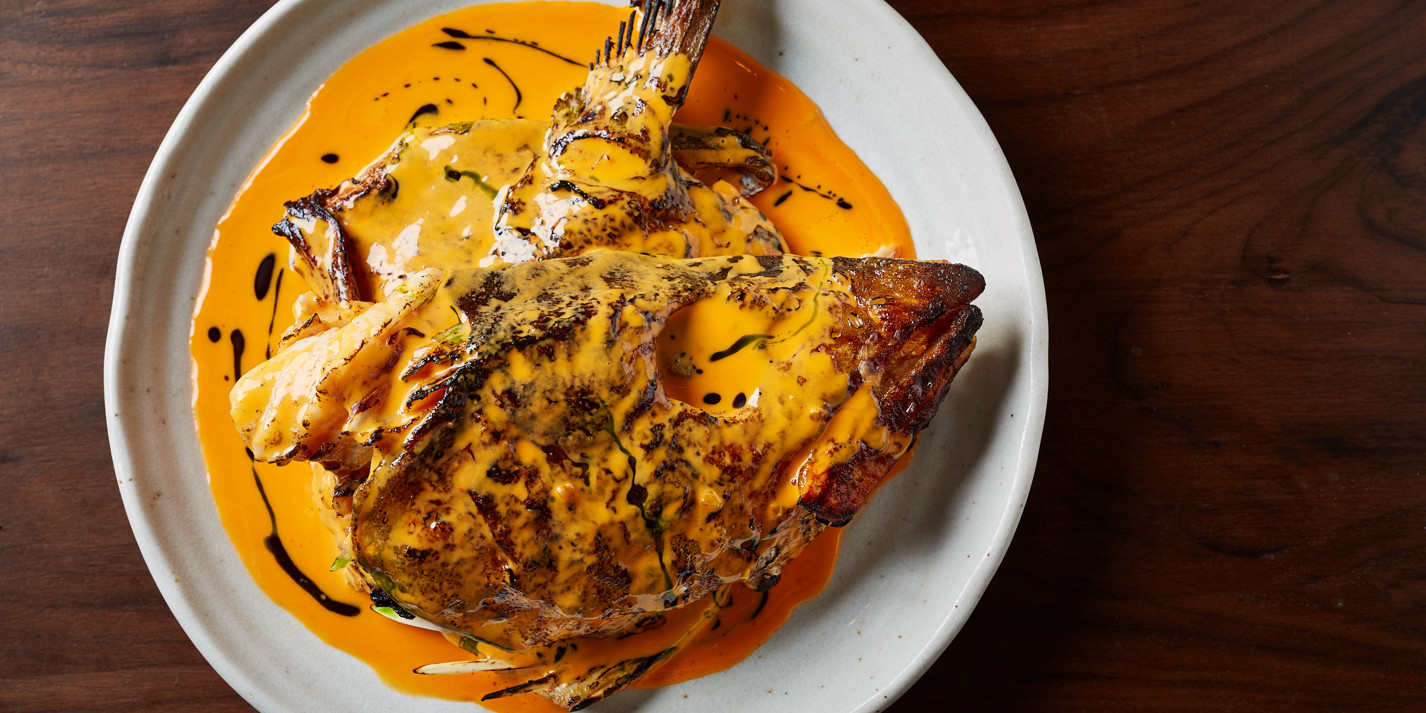 Cod’s Head with Sriracha Butter Sauce Recipe - Great British Chefs