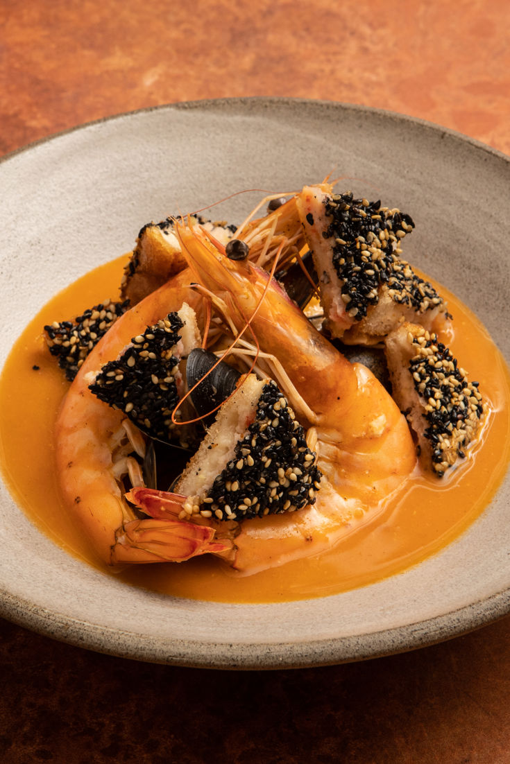 Spiced Seafood Bisque With Sesame Prawn Croutons Recipe - Great British ...