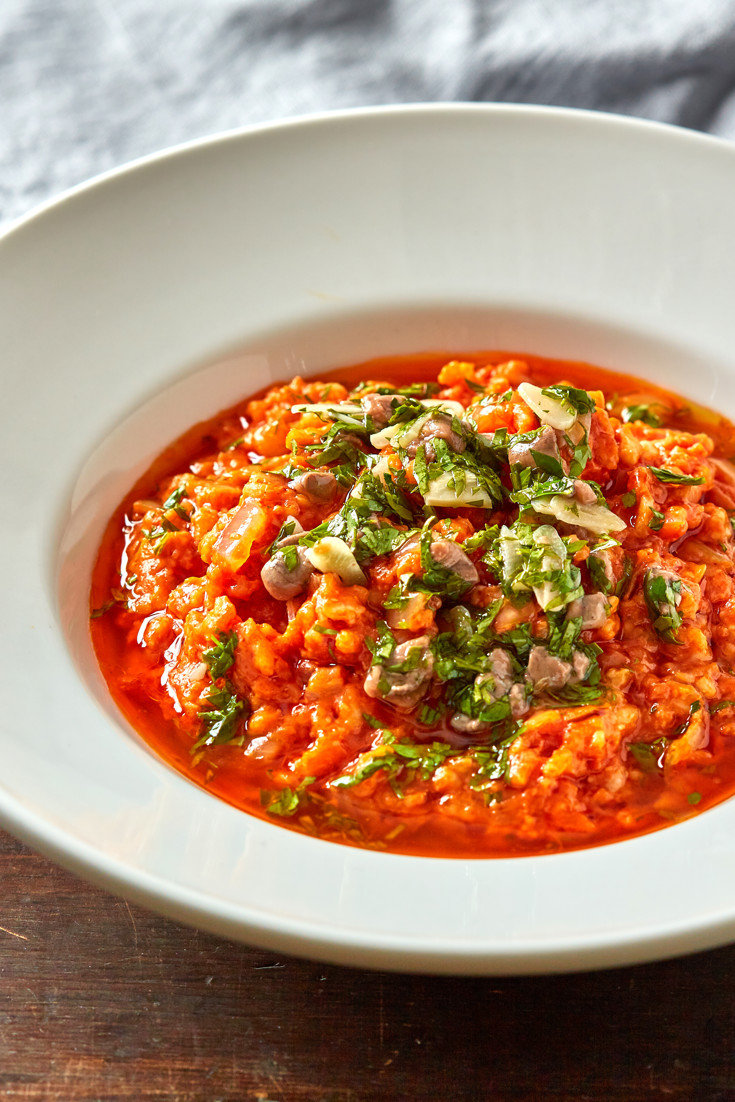Tomato Risotto Recipe with Anchovies - Great British Chefs