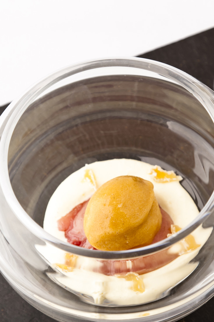 Poached Peach Recipe & Lemon Cream - Great British Chefs