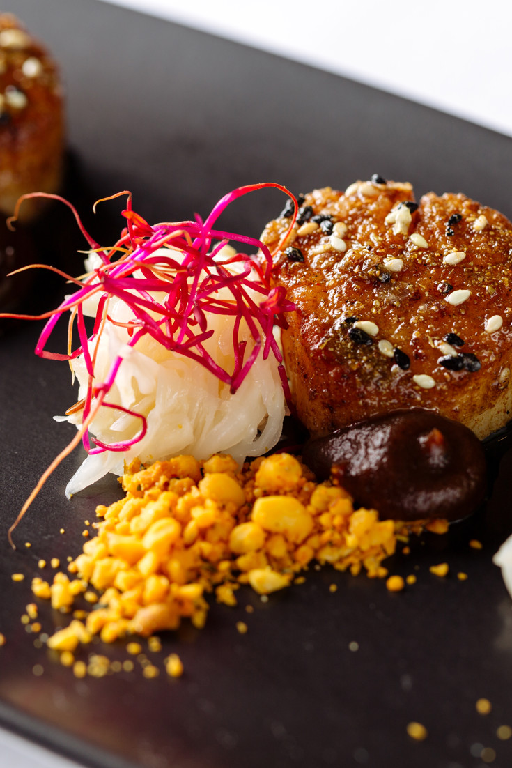 Curried Scallops Recipe with Pine Nut Podi - Great British Chefs