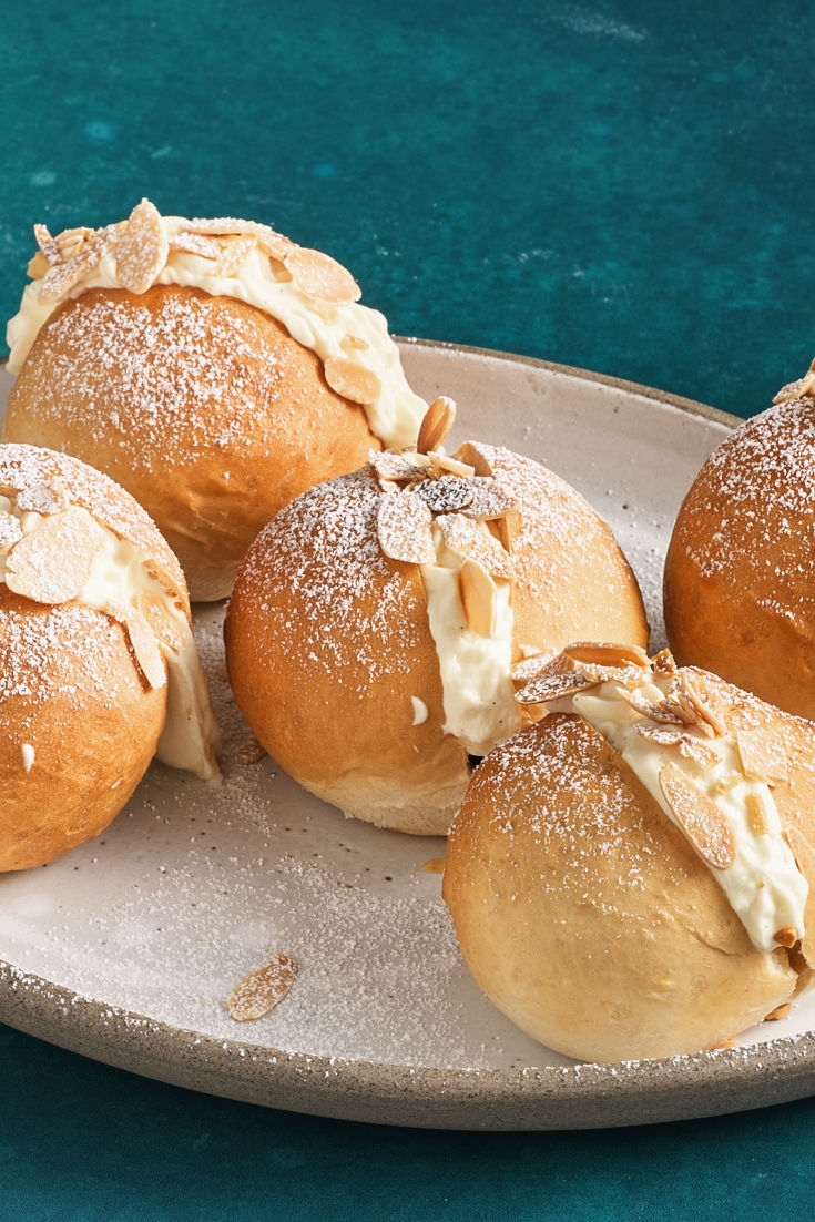 Honey and Almond Devonshire Splits Recipe - Great British Chefs