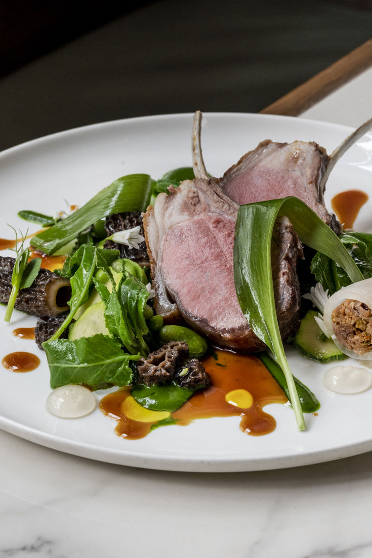 Cornish Lamb Rack and Shoulder with Wild Garlic, Morels and Spring ...