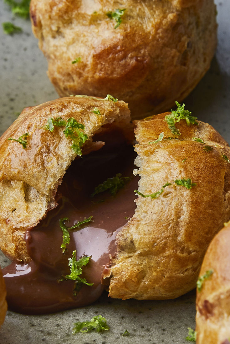 Chocolate Custard-Filled Choux Bun Recipe - Great British Chefs
