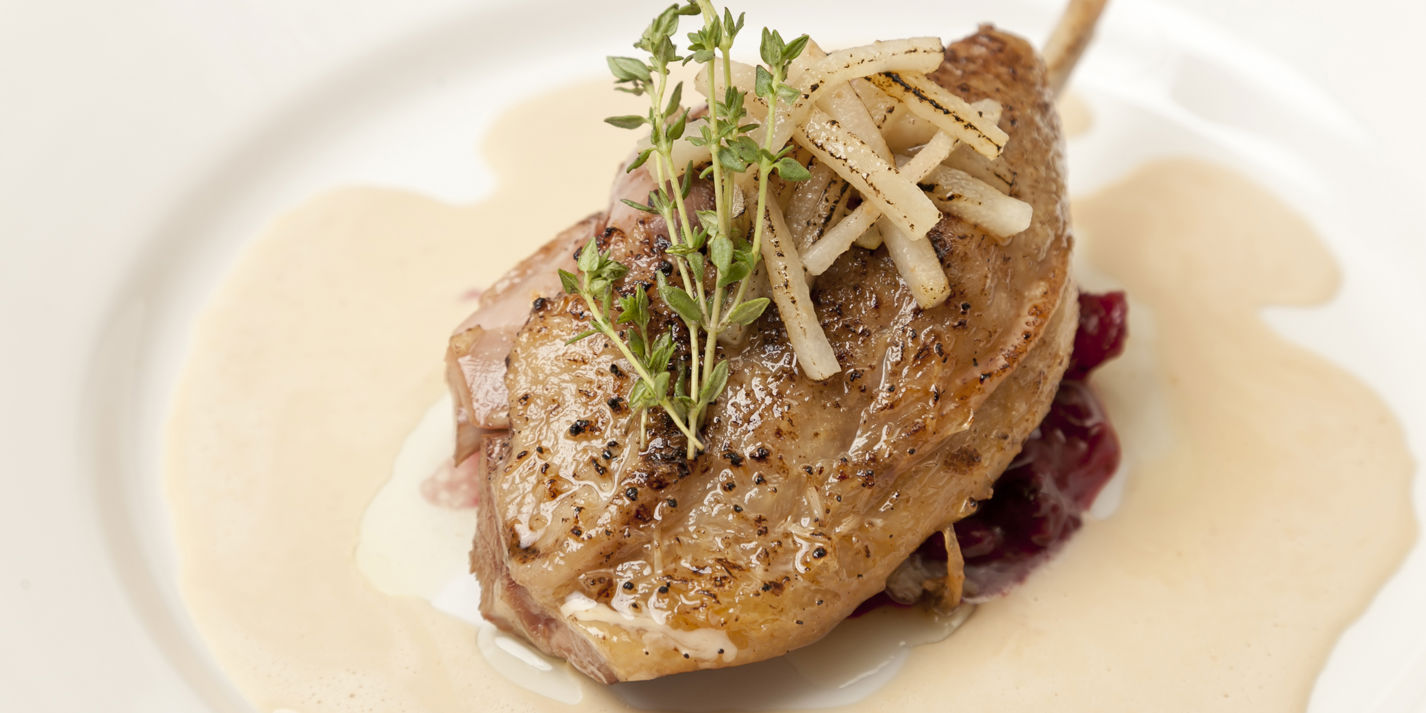 Duck Confit Recipe, Cabbage & Peppercorn Sauce - Great British Chefs