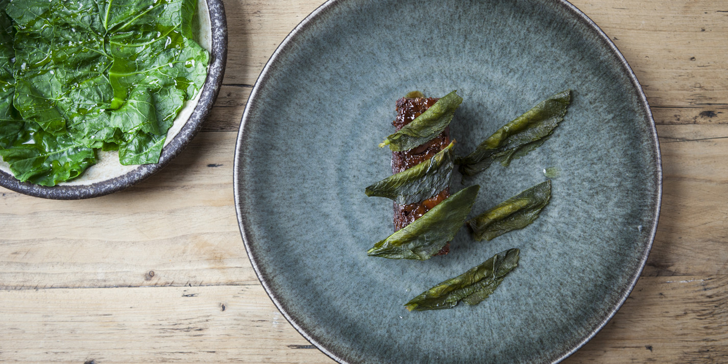 Pressed Lamb Shoulder Recipe with Fermented Mint - Great British Chefs