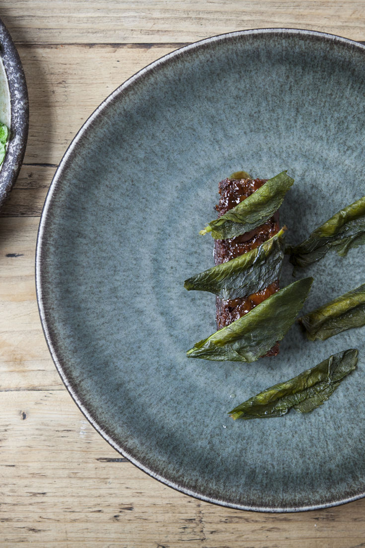 Pressed Lamb Shoulder Recipe with Fermented Mint - Great British Chefs