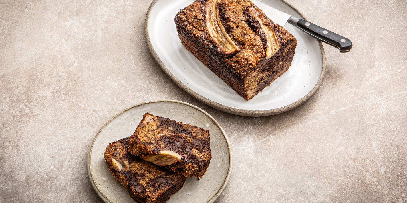 Marbled Miso Multigrain Banana Bread Recipe - Great British Chefs