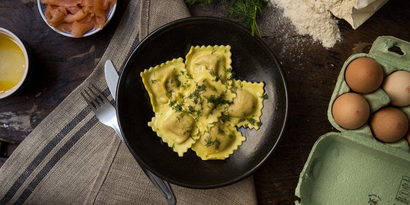 Prawn and Smoked Salmon Ravioli Recipe - Great British Chefs
