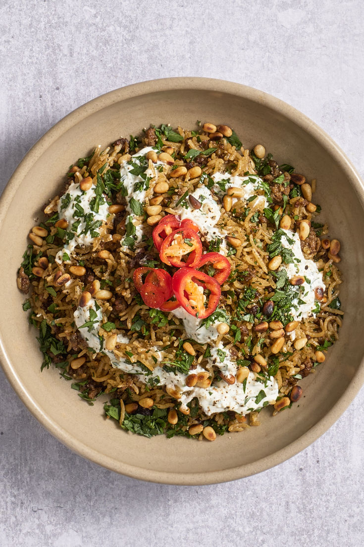 Lebanese Hashweh with Spiced Lamb Recipe - Great British Chefs