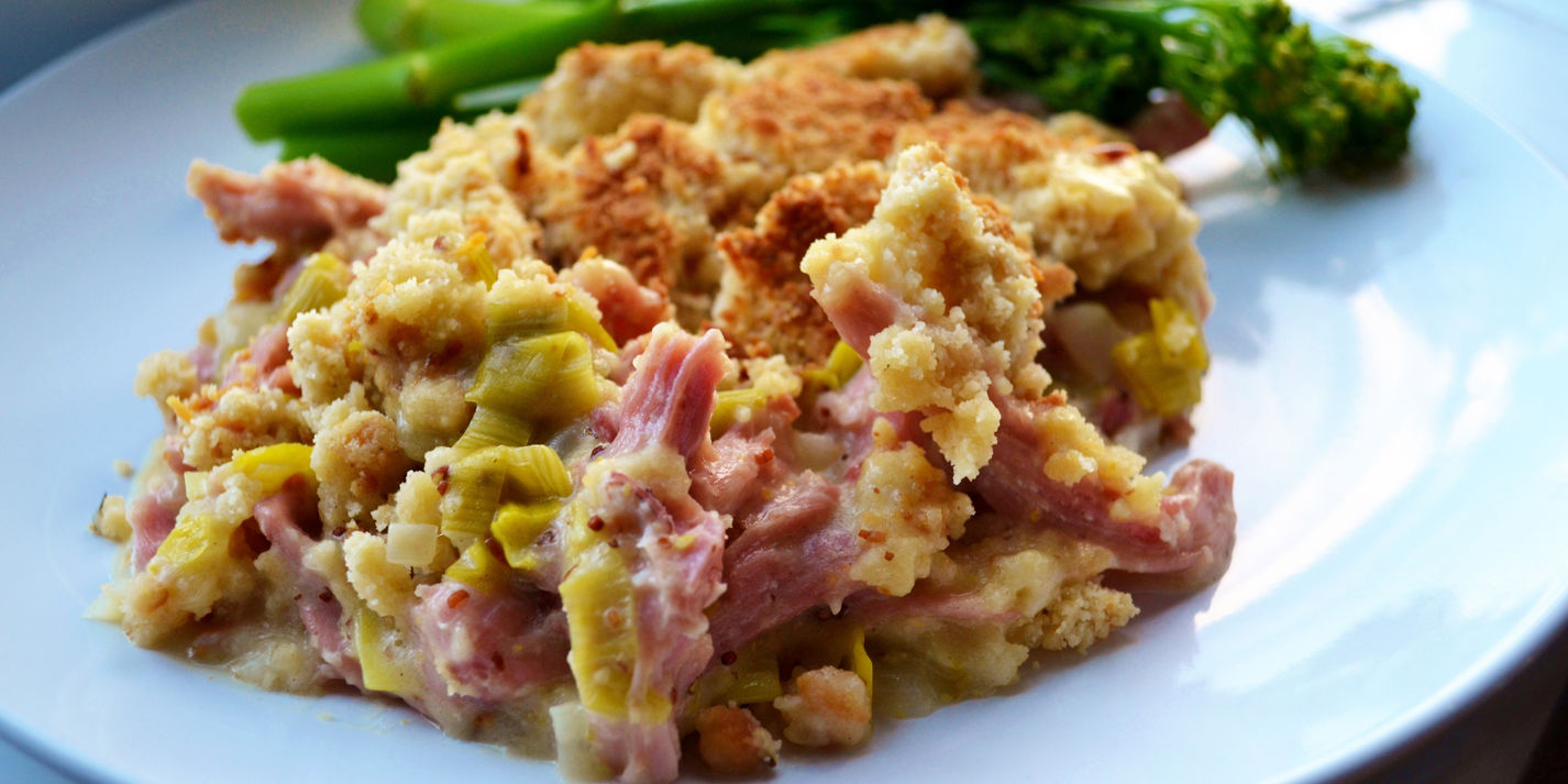 Gammon and Leek Crumble Recipe - Great British Chefs