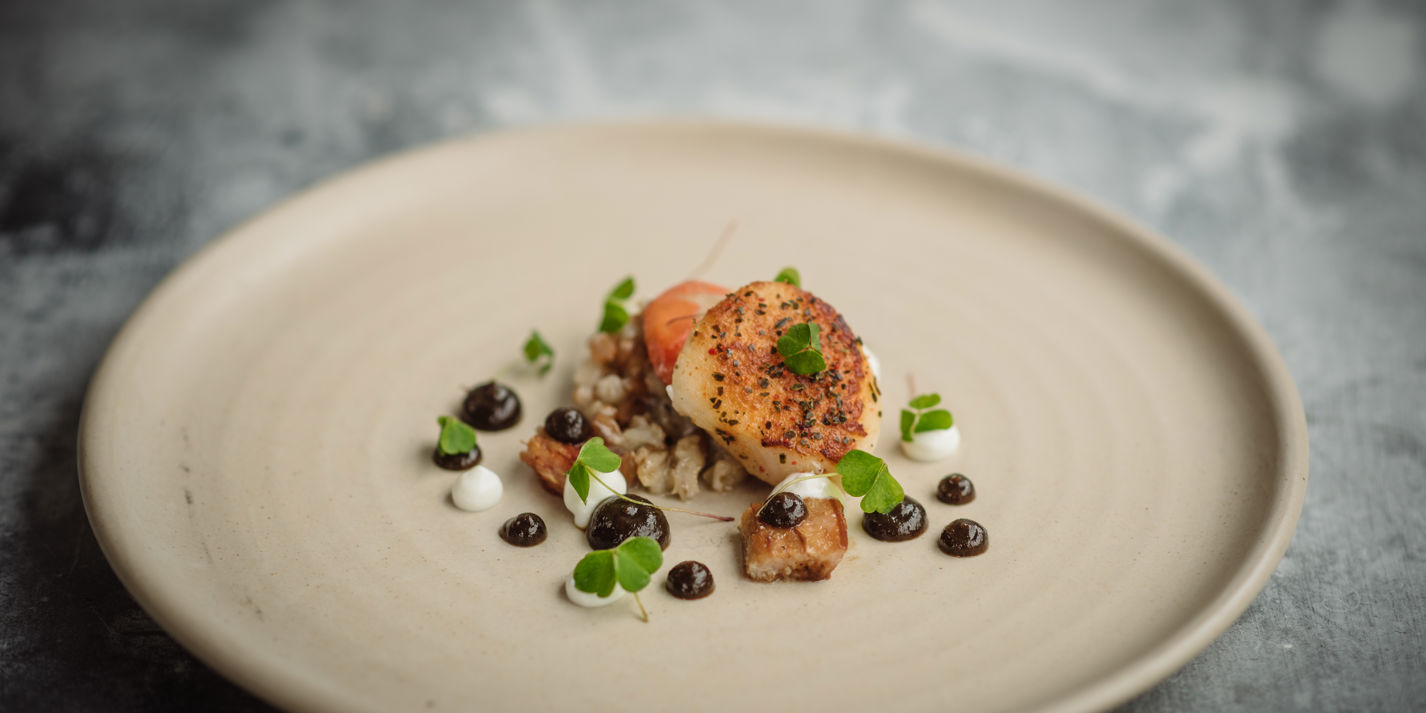 Scallop with Fermented Grains Recipe - Great British Chefs