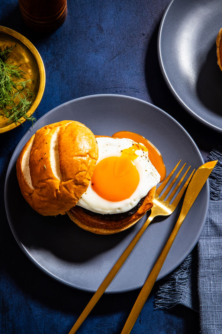 Black Pudding, Egg and Mushroom Breakfast Baps Recipe - Great British Chefs