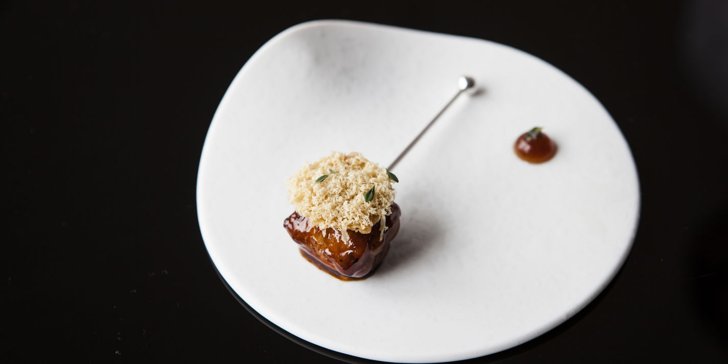 Beer-Glazed Chicken Wing with Cured Duck Liver Recipe - Great British Chefs