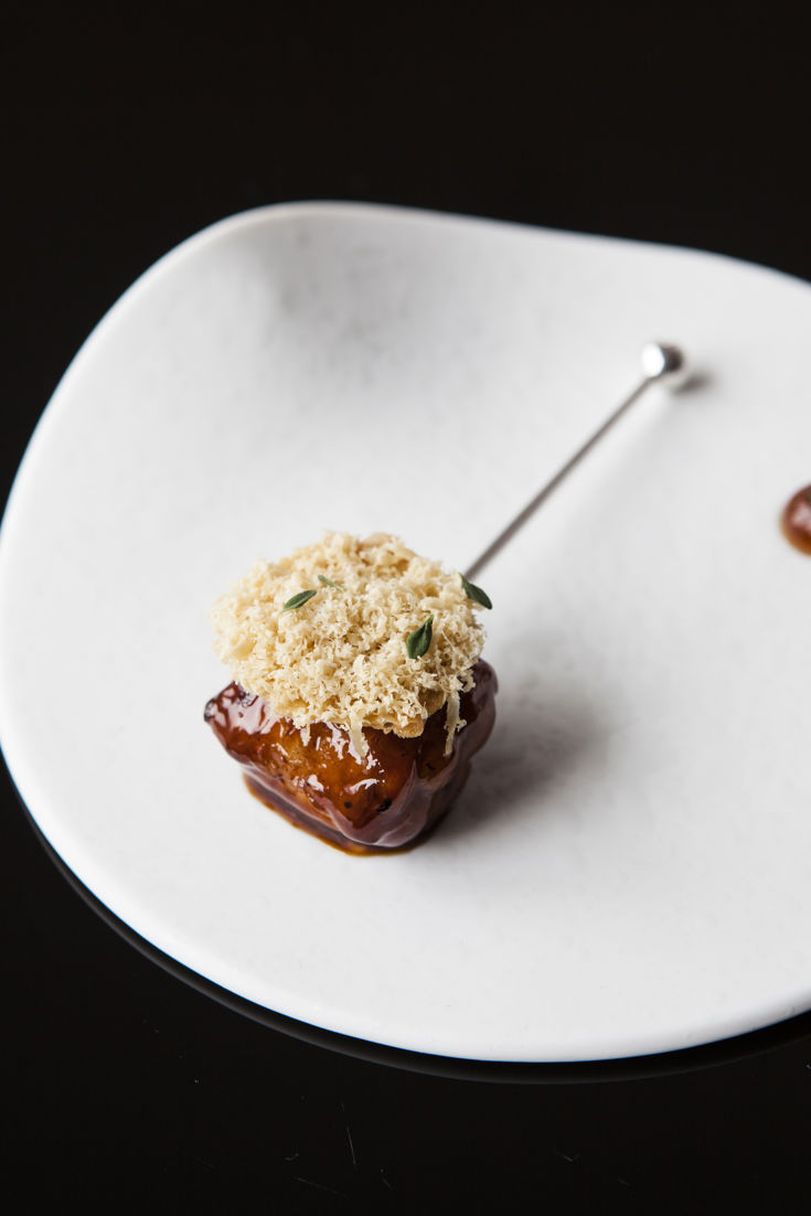 Beer-Glazed Chicken Wing with Cured Duck Liver Recipe - Great British Chefs