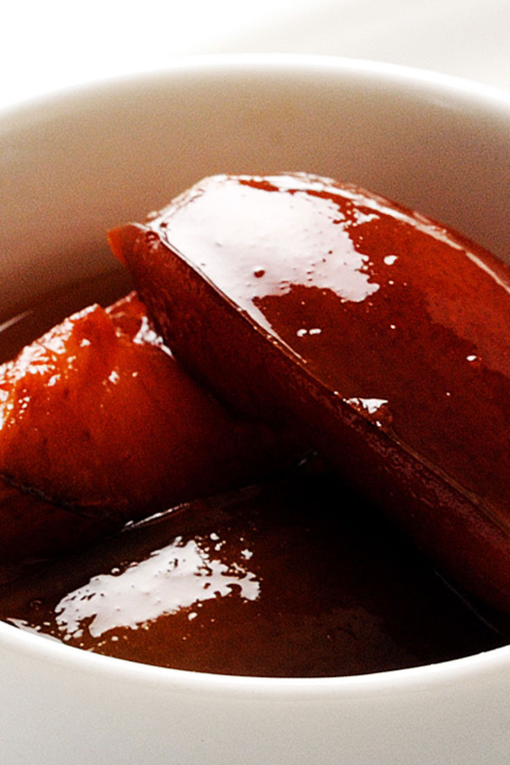 Poached Plums Recipe - Great British Chefs