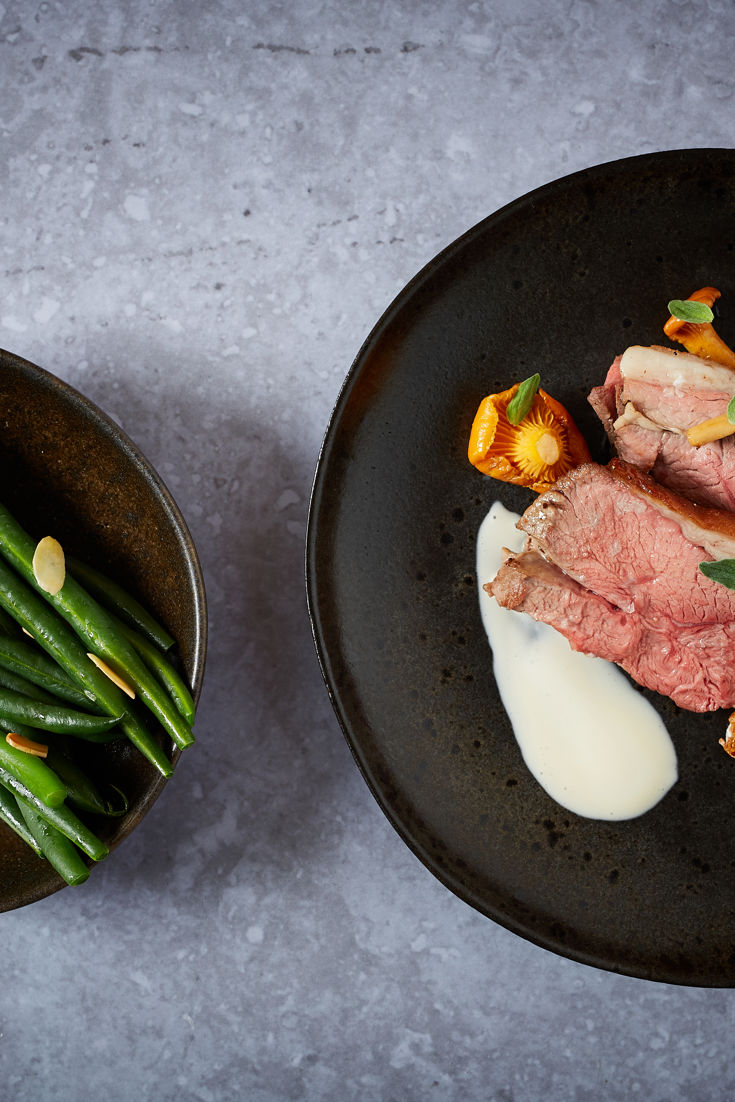 Lamb Rump with Wild Mushrooms and Cider Sauce Recipe - Great British Chefs