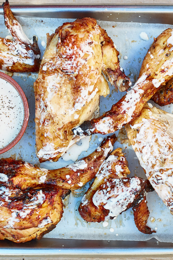 Barbecue Chicken with Alabama White Sauce Recipe - Great British Chefs