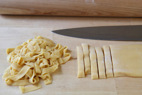 Homemade tagliatelle store