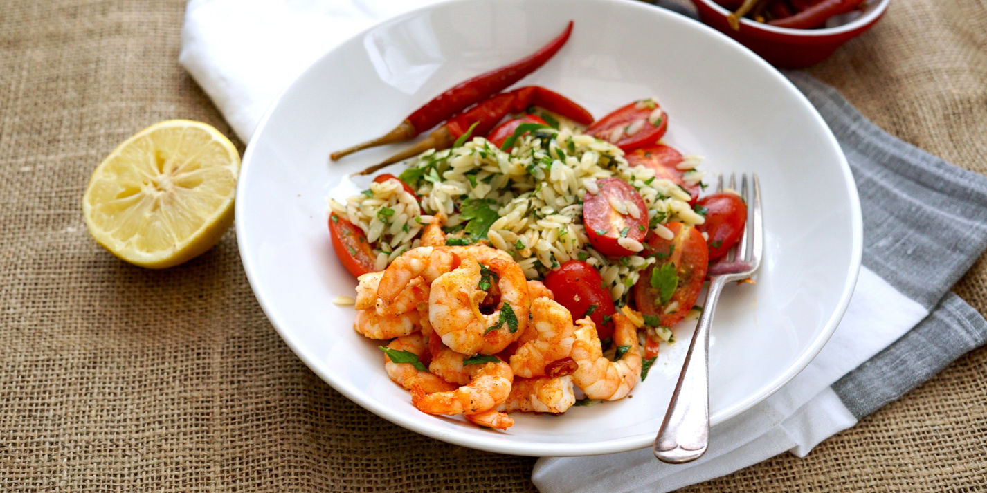 Chilli Prawn Pasta Salad Recipe - Great British Chefs