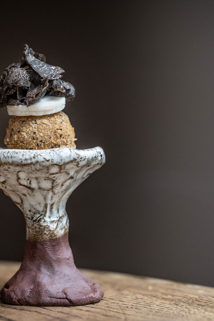 Yam with Winter Truffles, Penja and Ehuru Sauce Recipe - Great British ...