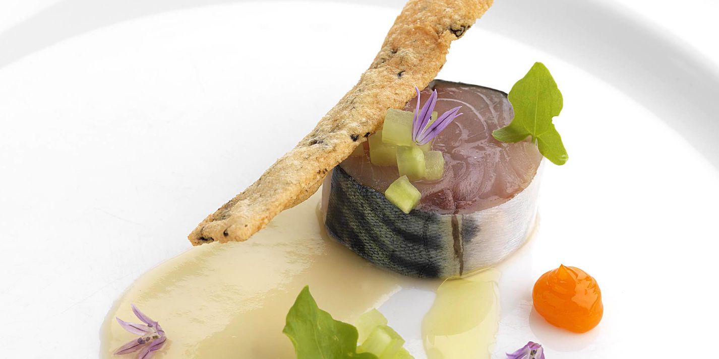 Mackerel Recipe With Seaweed Cracker - Great British Chefs